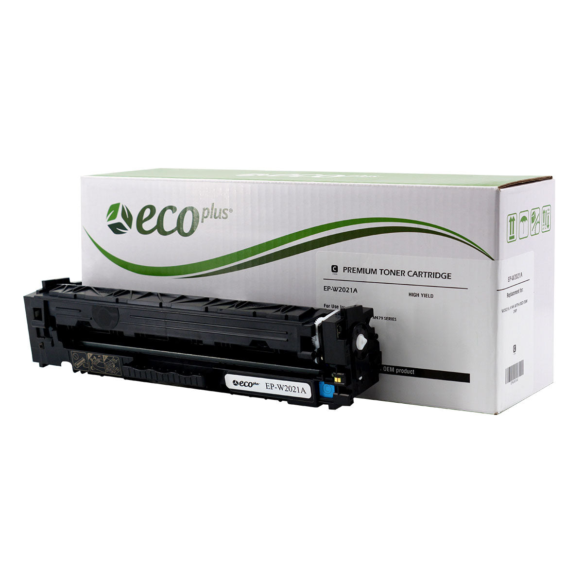 EcoPlus HP 414A (W2021A) Toner Cartridge, Cyan, 2.1K Yield, (Used OEM ...